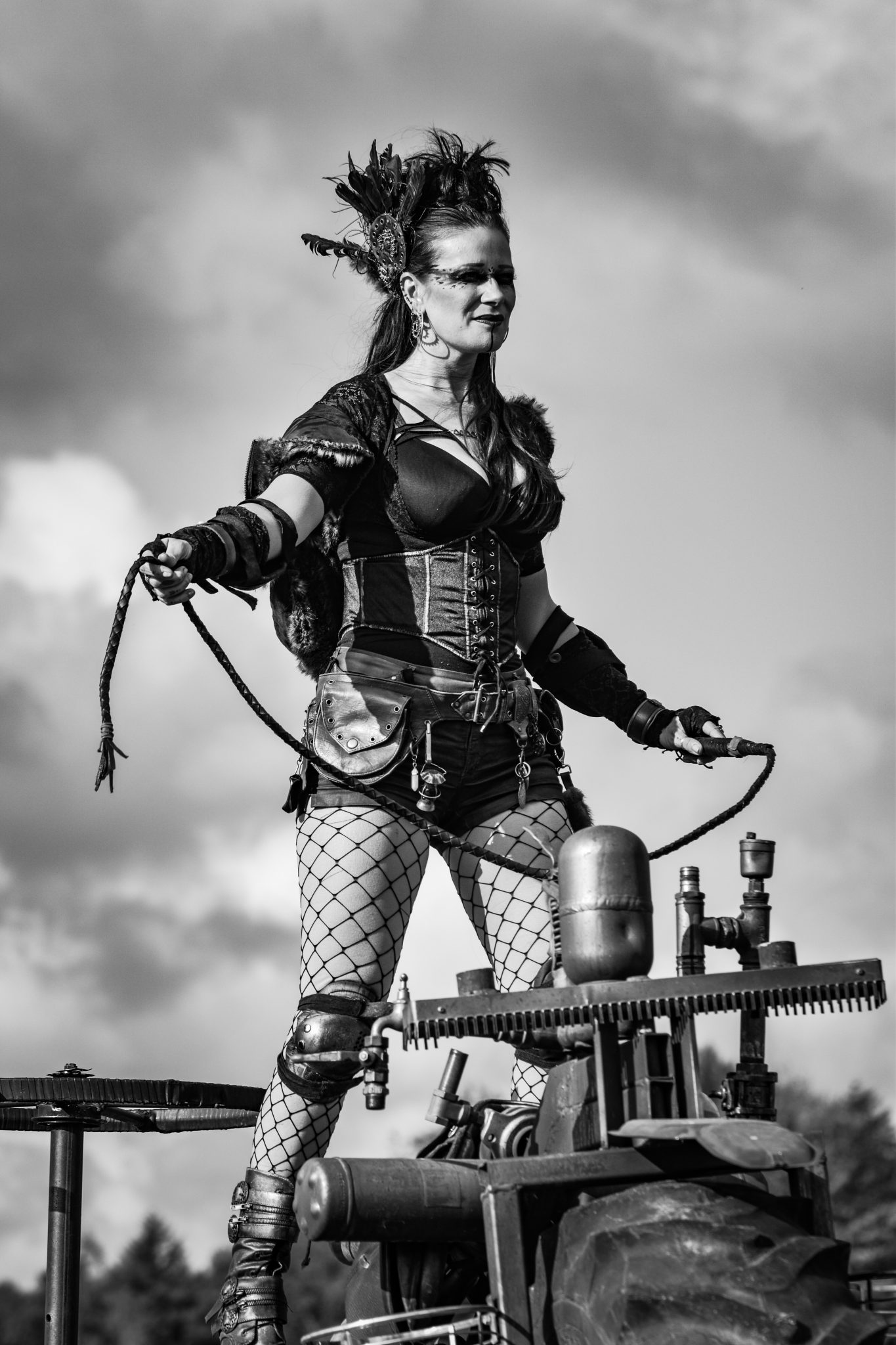 Steampunk warrior woman Fairyina Charles van den Reek